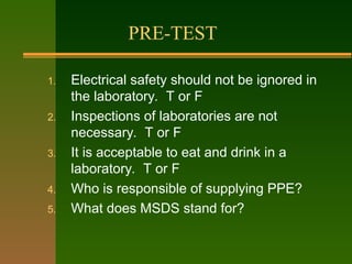 Laboratories Biological Safety Design Manual | PPT