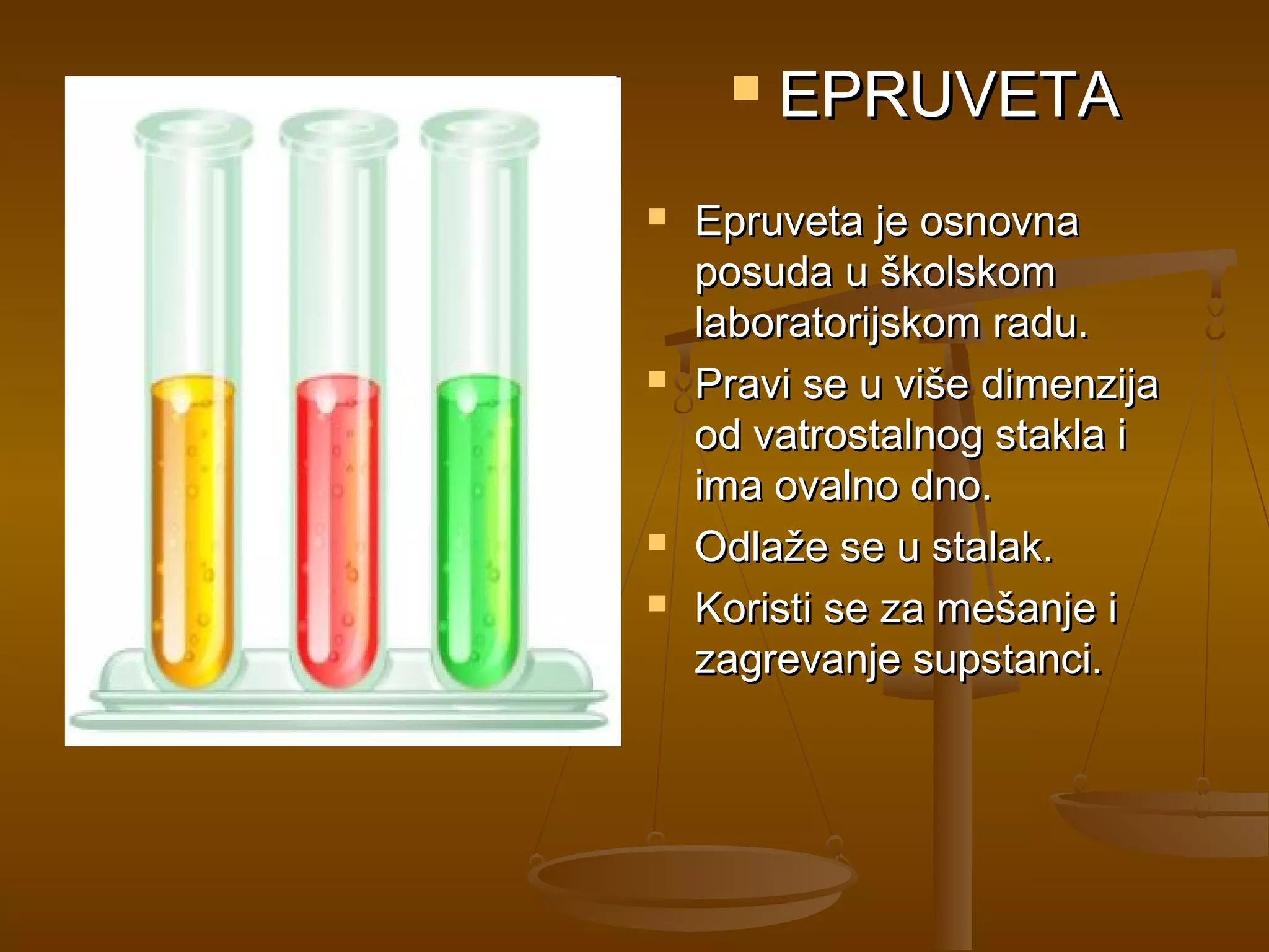 Laboratorijski pribor ivic, bogunovic. | PPT