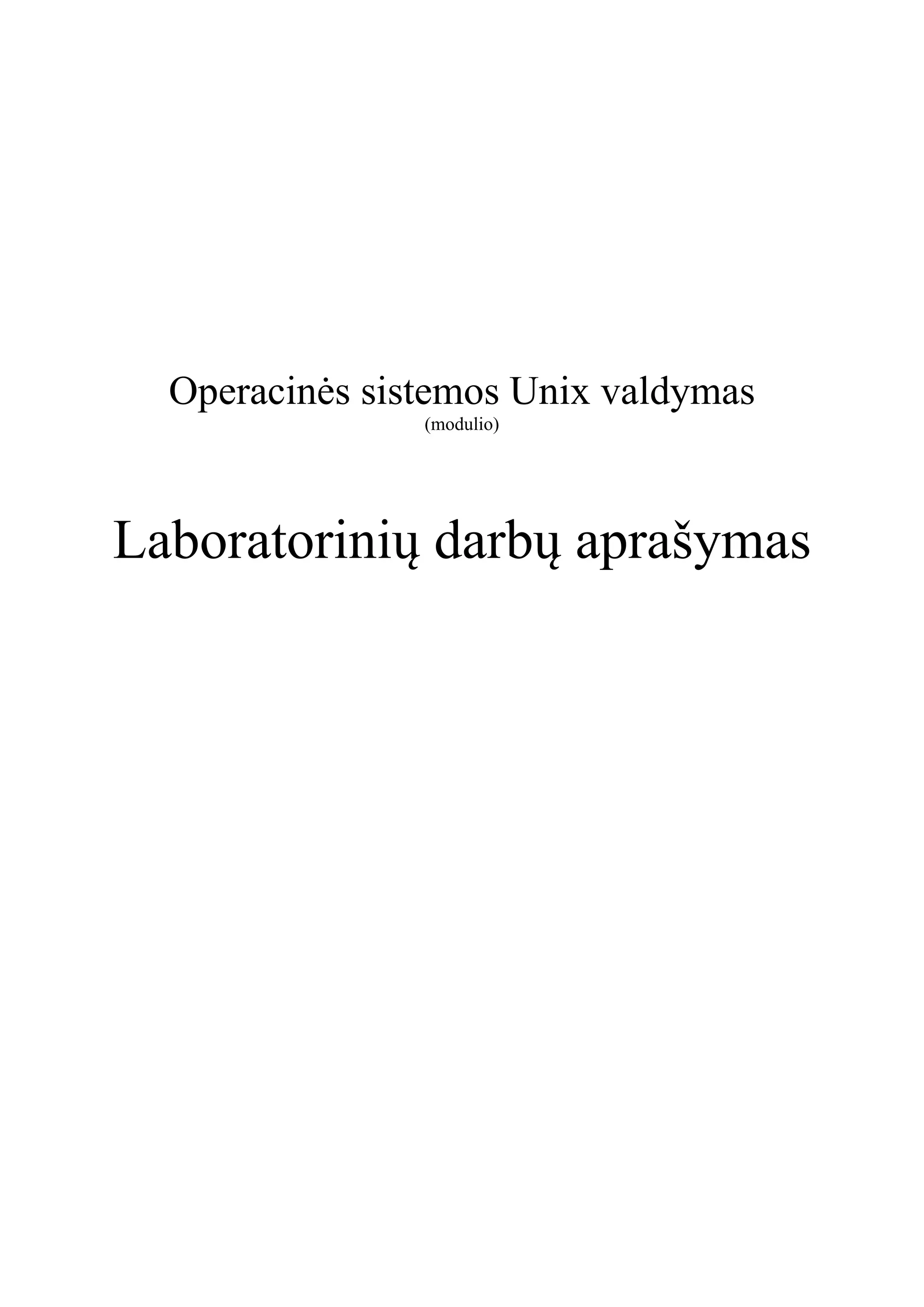 Laboratoriniu darbu aprasymas | PDF