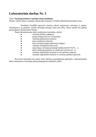Laboratoriniu darbu aprasymas | PDF