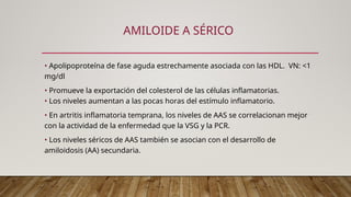 Laboratorio básico en Reumatologia, reactantes de fase aguda | PPTX ...