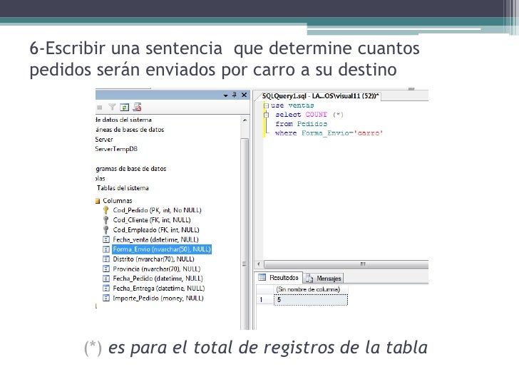 Uso De Sentencias Sql En Sql Server Curso De Sql Server
