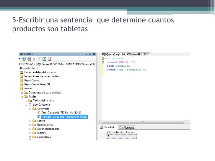 Uso De Sentencias Sql En Sql Server Curso De Sql Server