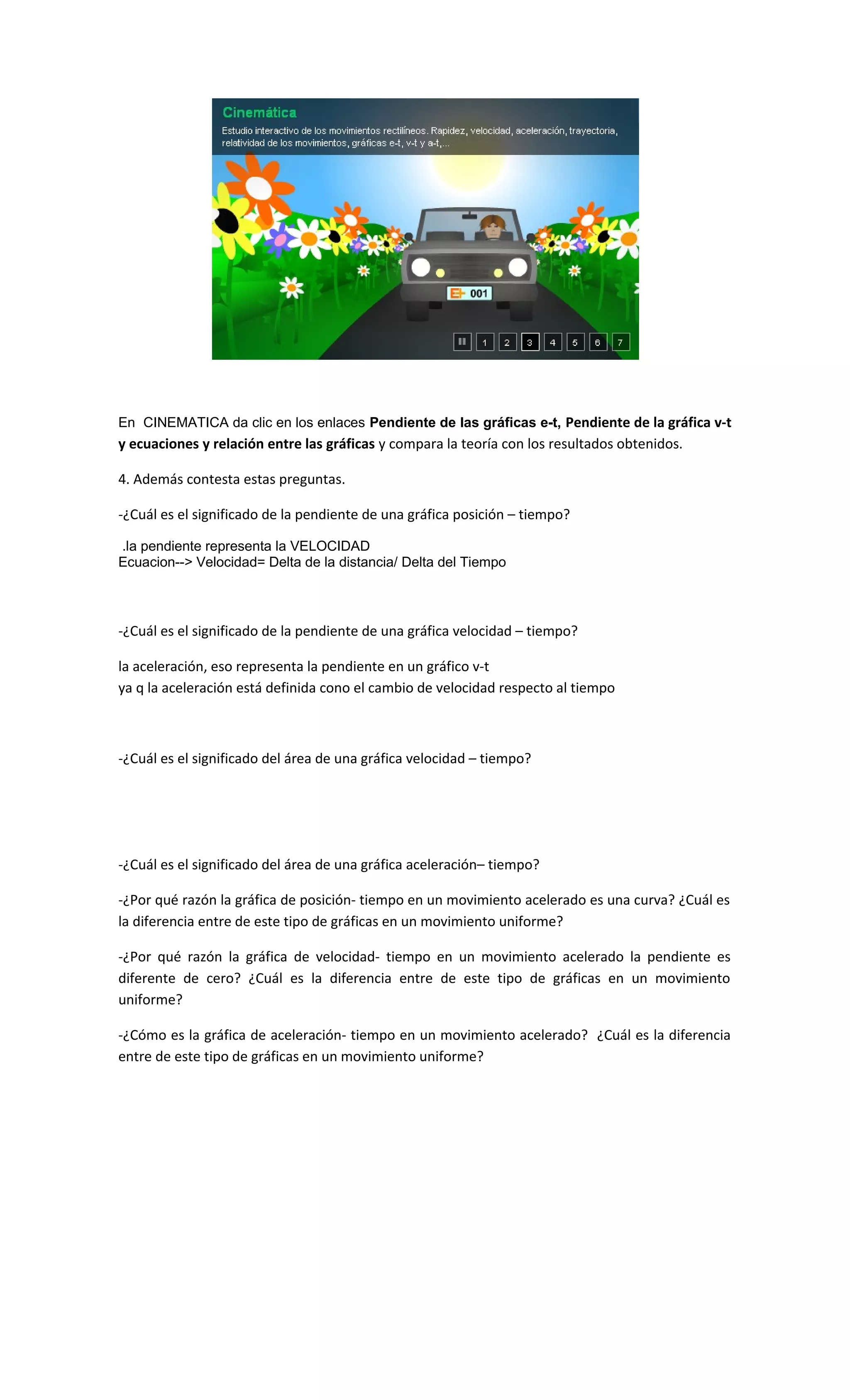 Laboratorio de cinematica | DOC