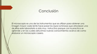 Laboratorio de histologia: Microscopio casero | PDF