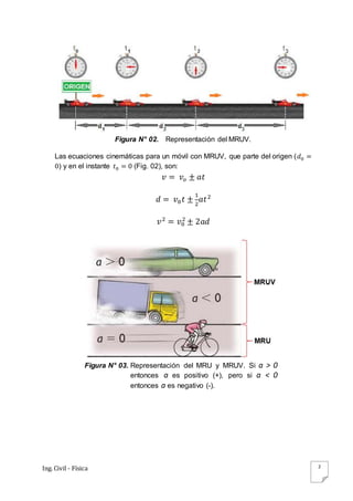 MRU-MOVIMIENTO RECTILINEO UNIFORME | DOCX