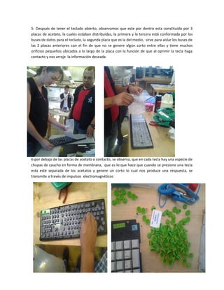 SENA - Laboratorio revision de perifericos teclado | DOC | Computer Peripherals | Computing