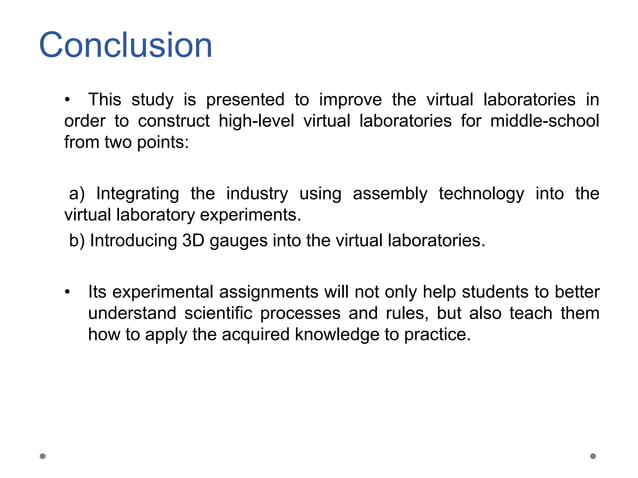 Integration of Virtual Labs into science e-learning. | PPTX | 3-D ...