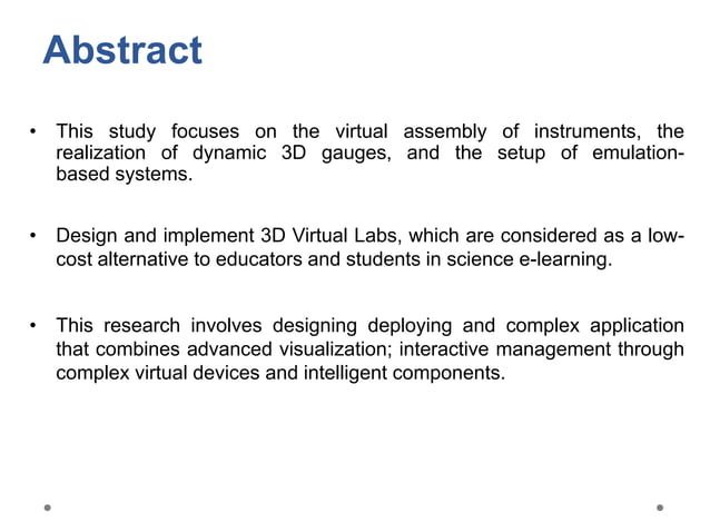 Integration of Virtual Labs into science e-learning. | PPTX | 3-D ...