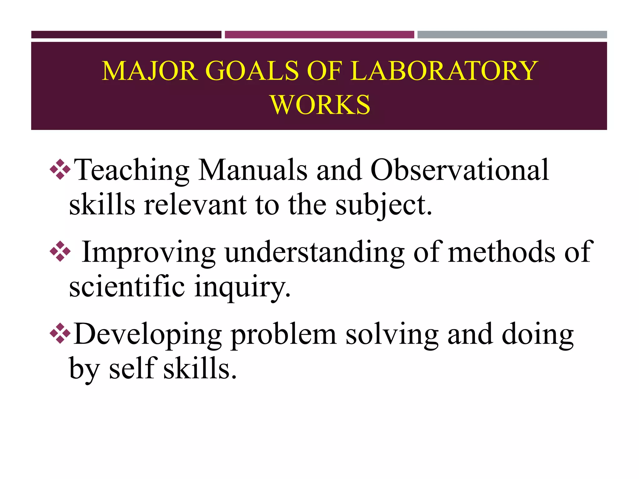 LABORATORY TEACHING METHOD | PPTX