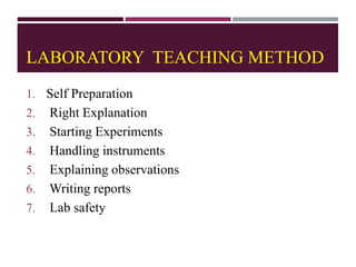 LABORATORY TEACHING METHOD | PPTX
