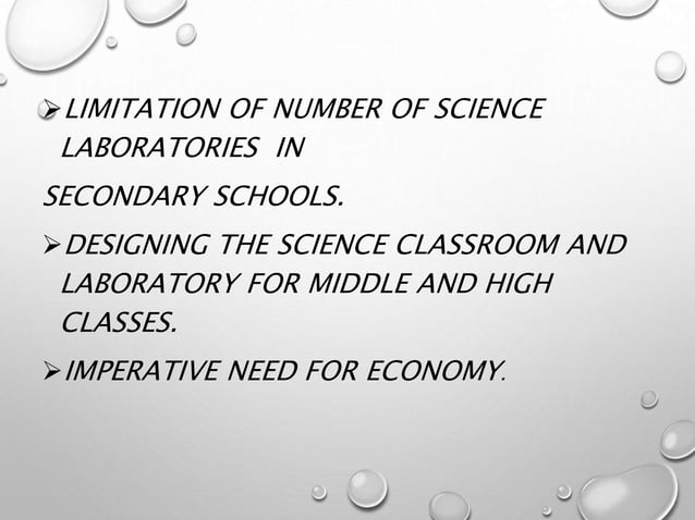 science laboratory and planning | PPTX
