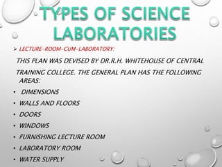 science laboratory and planning | PPTX