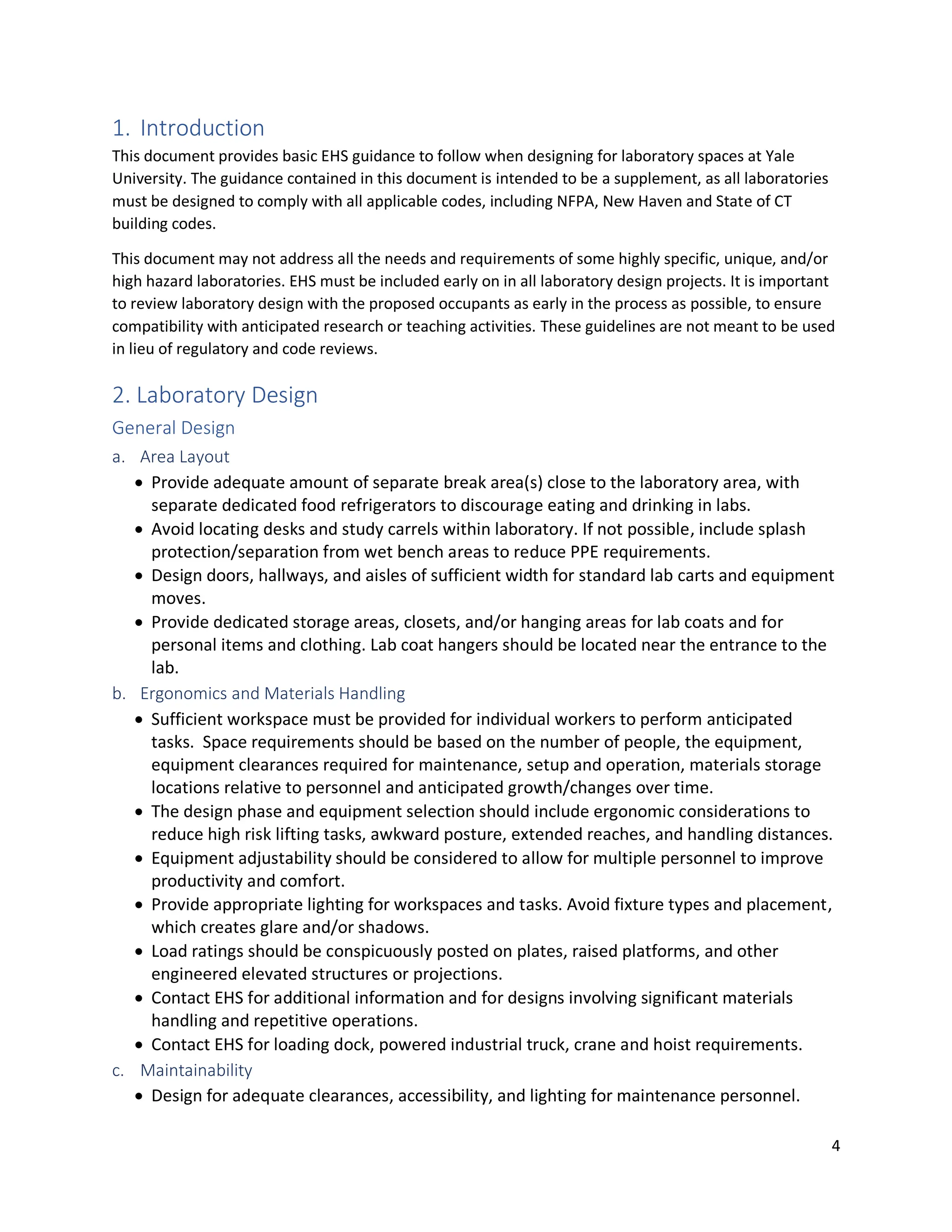laboratory-design-guidelines. for post graduate | PDF