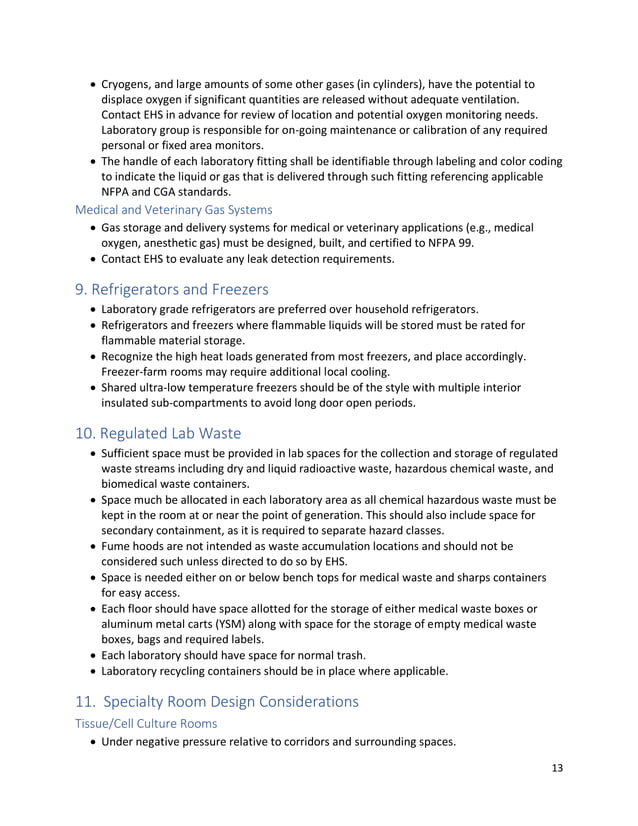 laboratory-design-guidelines. for post graduate | PDF