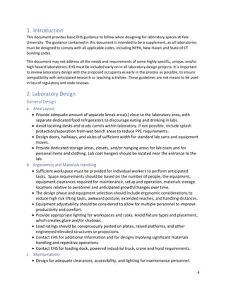 laboratory-design-guidelines. for post graduate | PDF