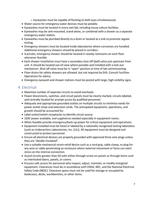 laboratory-design-guidelines. for post graduate | PDF