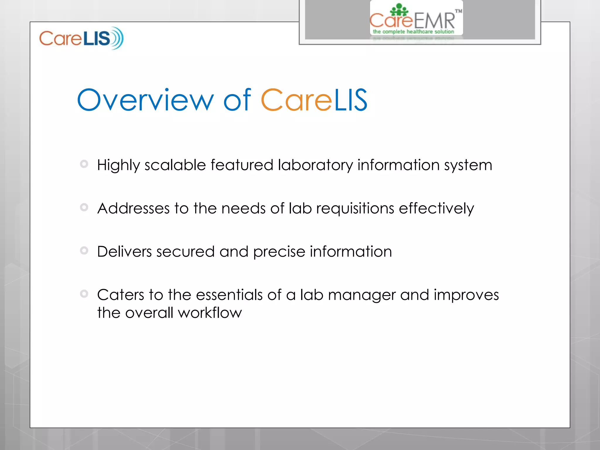 Laboratory Information Systems LIS Software | PPT