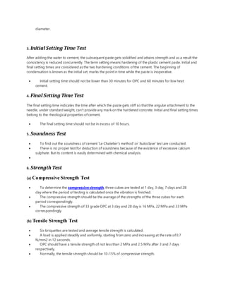 TESTING OF CEMENT IN LABORATORY | DOC