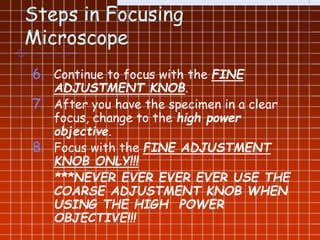 Laboratory lecture on microscope use.ppt