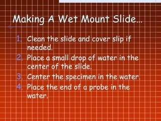 Laboratory lecture on microscope use.ppt