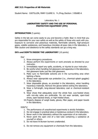 Laboratory 1 abe 313 | PDF