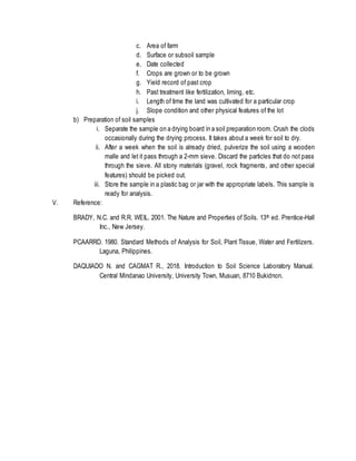 LABORATORY #1 Collection and Preparation for Soil Samples.docx