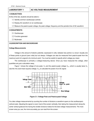 Laboratory 1 et201 | DOC | Consumer Electronics | Technology & Computing