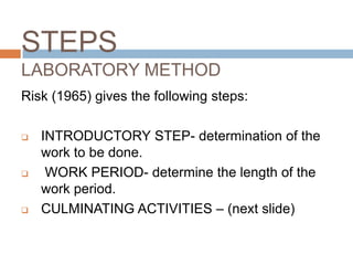 Laboratory and Demonstration method | PPTX