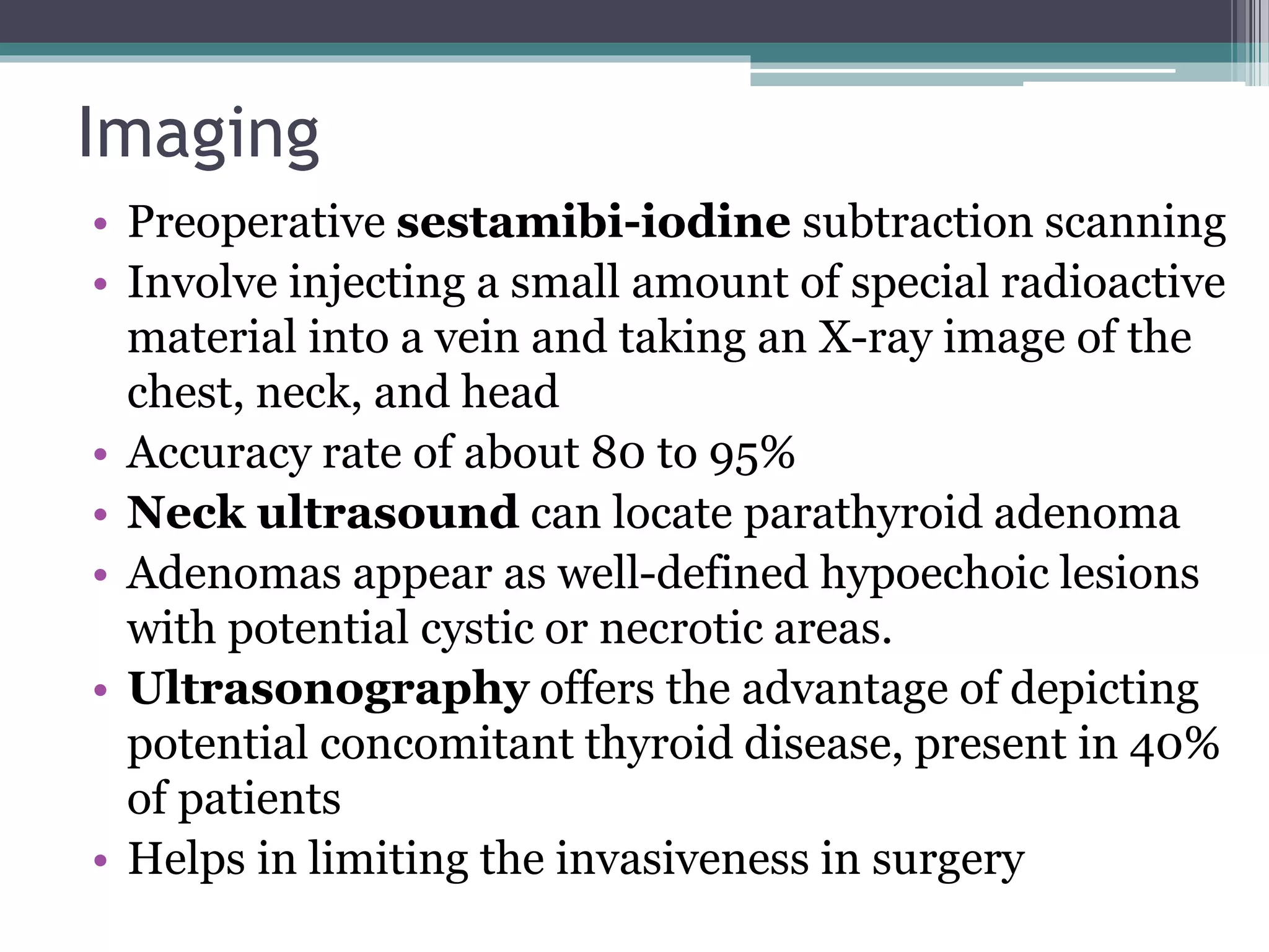 laboratory and radiological findings in hyperparathyroidism | PPTX