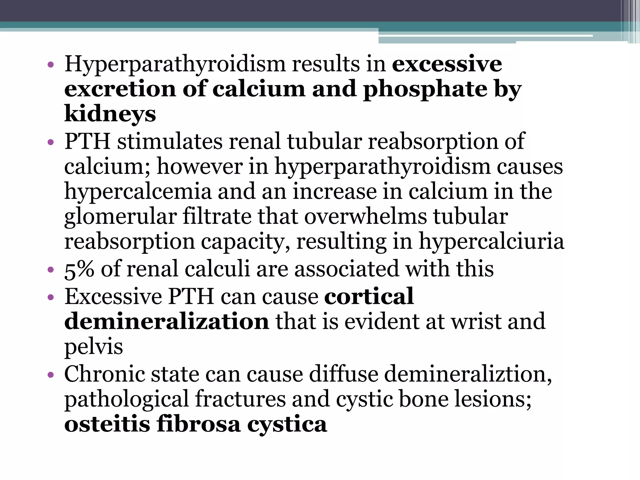laboratory and radiological findings in hyperparathyroidism | PPTX