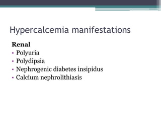 laboratory and radiological findings in hyperparathyroidism | PPTX