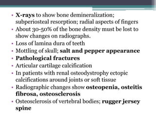 laboratory and radiological findings in hyperparathyroidism | PPT