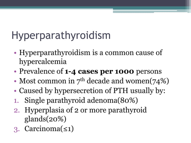 laboratory and radiological findings in hyperparathyroidism | PPT