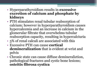 laboratory and radiological findings in hyperparathyroidism | PPTX