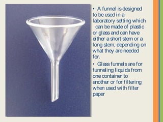 Funnel Laboratory Apparatus
