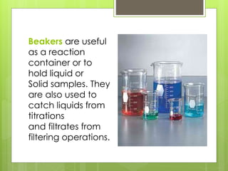 Laboratory apparatus and safety measures | PPTX