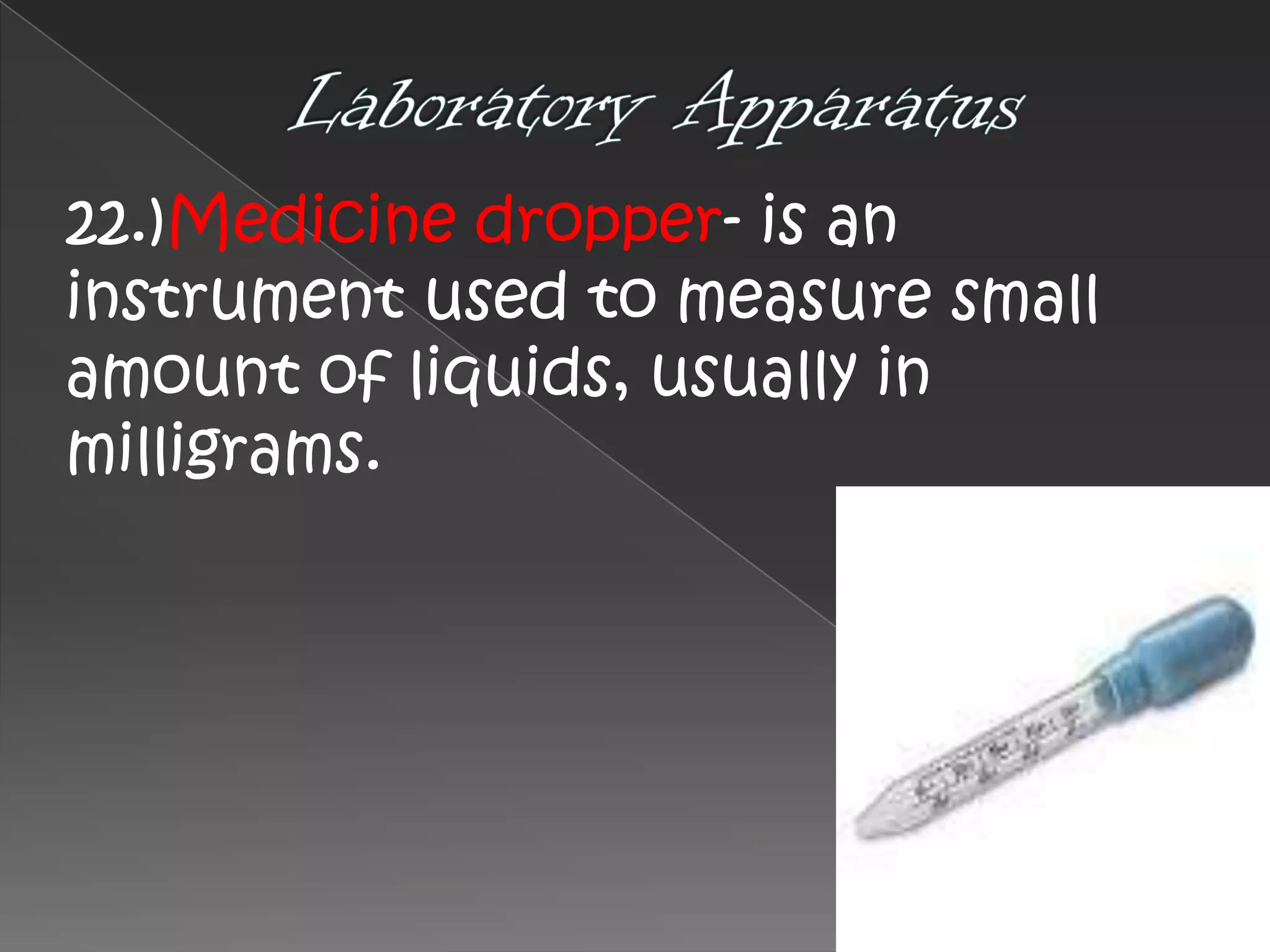 Laboratory apparatus for chemistery | PPTX