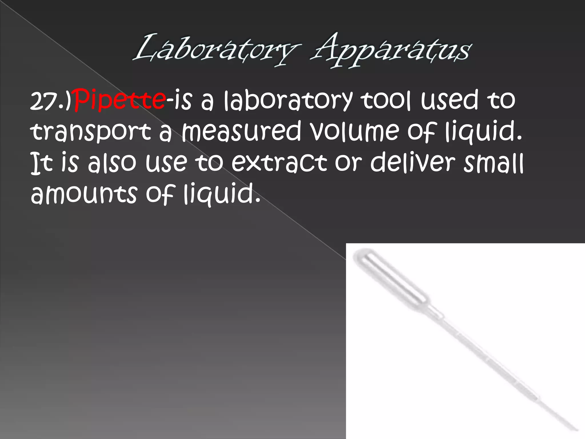Laboratory apparatus for chemistery | PPTX