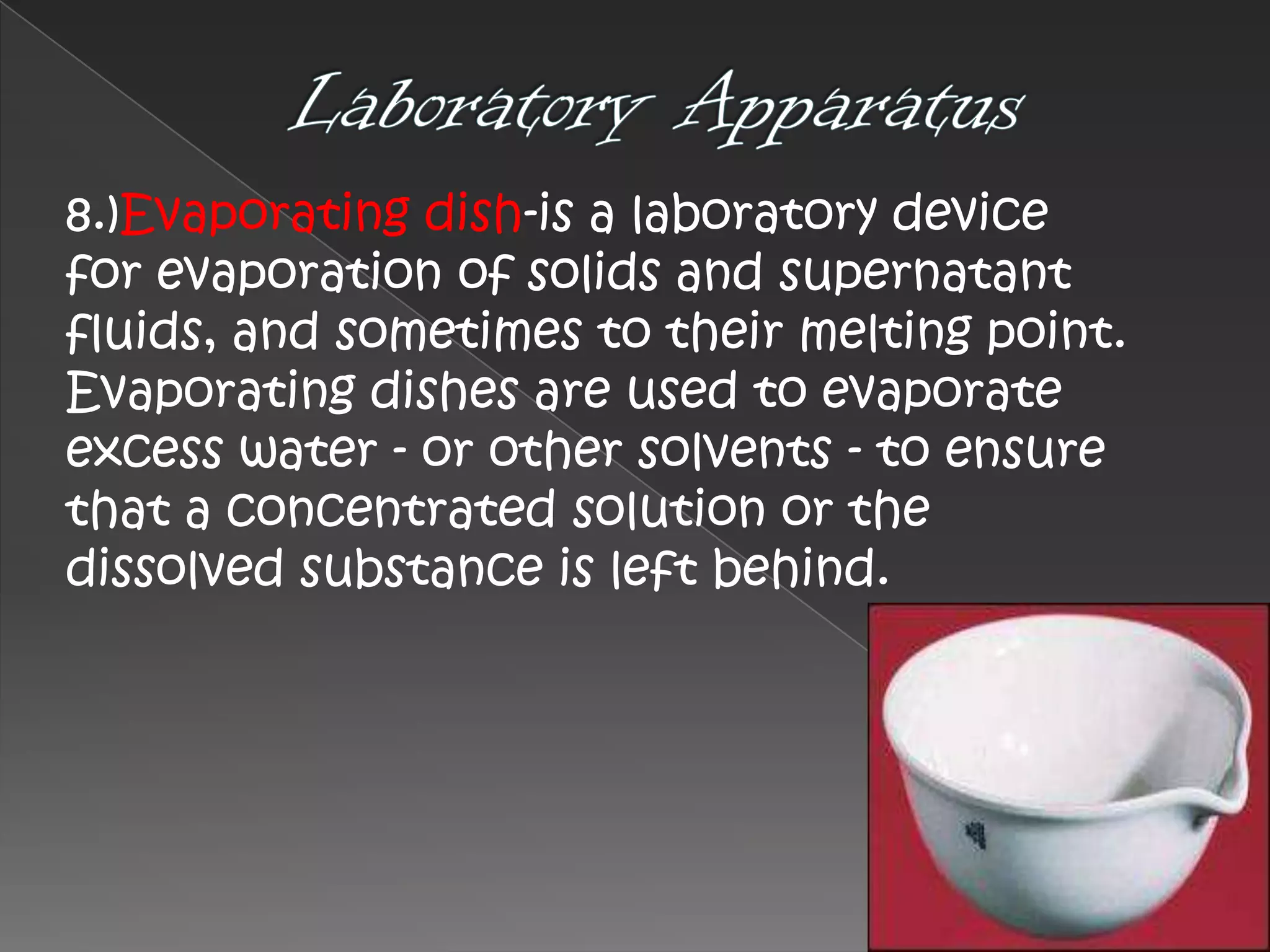 Laboratory apparatus for chemistery | PPTX