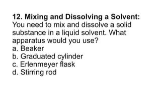 LABORATORY APPARATUS quiz APPARATUS quiz | PPTX