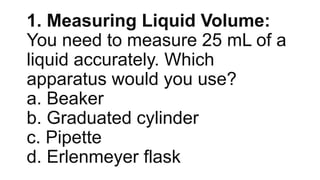 LABORATORY APPARATUS quiz APPARATUS quiz | PPTX