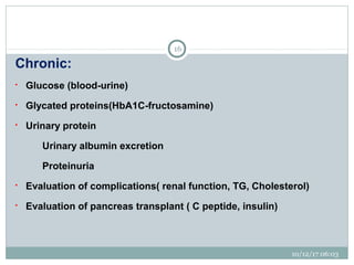 Laboratory Assessment Of Metabolic Disorders | PPT