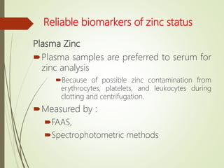 Laboratory assessment of zinc | PPTX