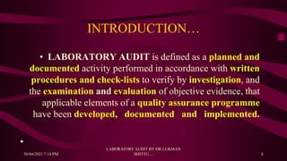Laboratory audit ls | PDF