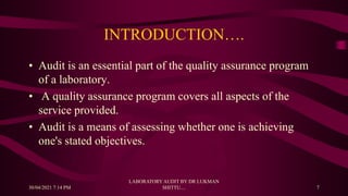 Laboratory audit ls | PDF