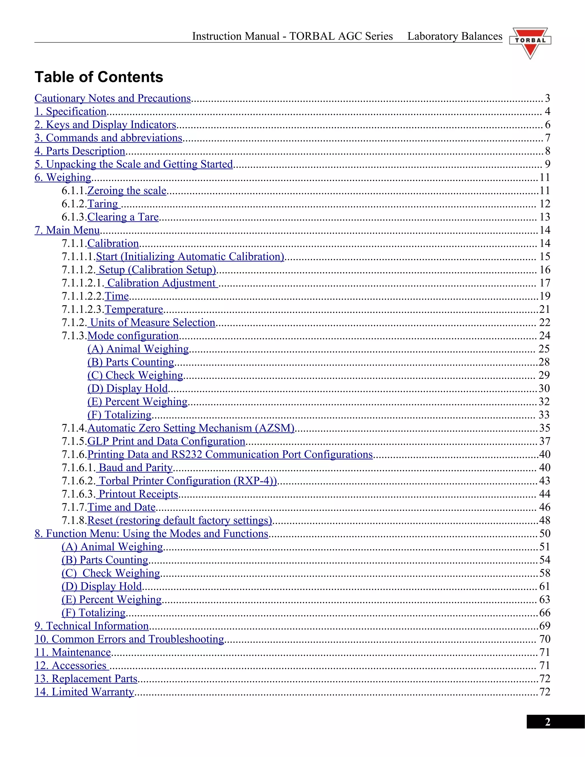 Laboratory balances | PDF