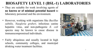 Laboratory biosafety levels and transfer of biological samples | PPTX