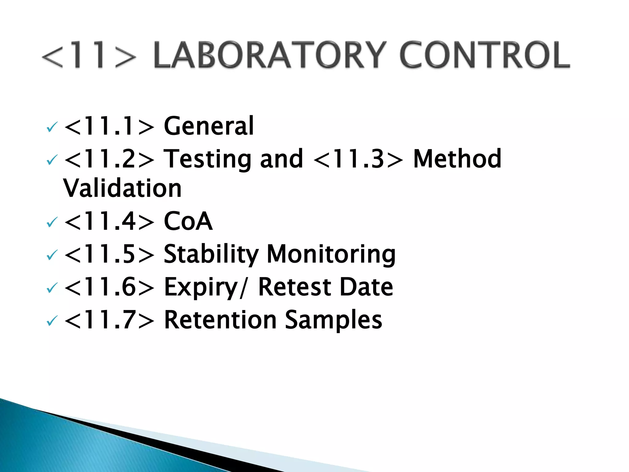 Laboratory control gmp api (q7 ich guide) | PPT