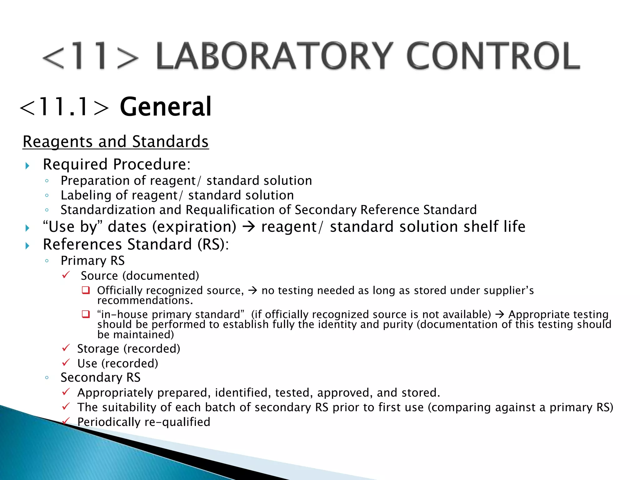Laboratory control gmp api (q7 ich guide) | PPT